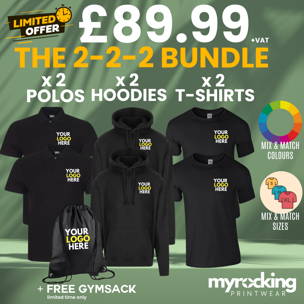 2-2-2 Tee, Polo & Hoodie Bundle + FREE GIFT – My Rocking Printwear